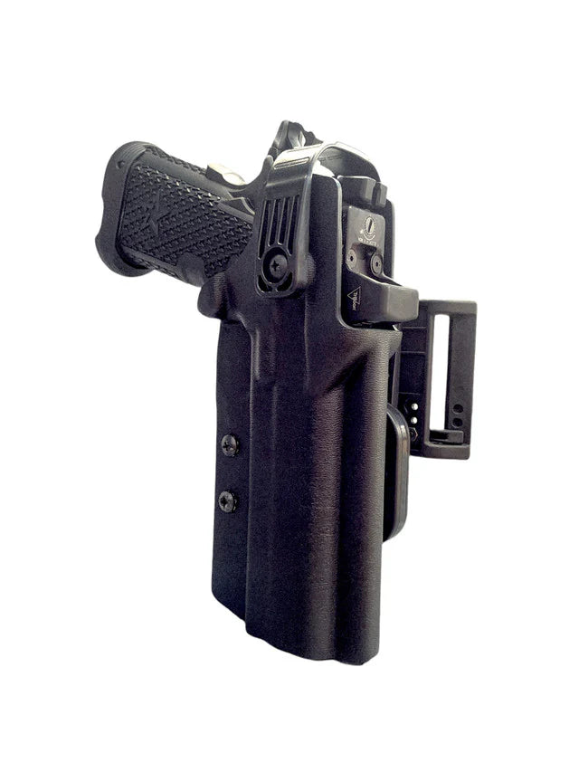 Custom Level 2 Duty Holster (With leg strap) - Dara Holsters (Black ...