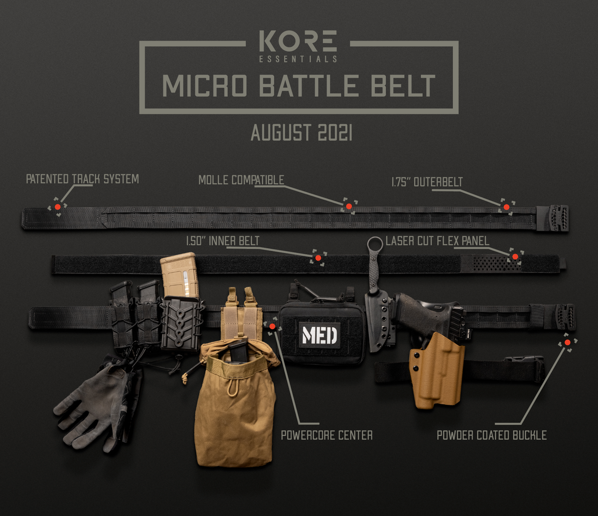 2 Piece Molle Battle Belt - Kore Essentials – SA Tactical Institute